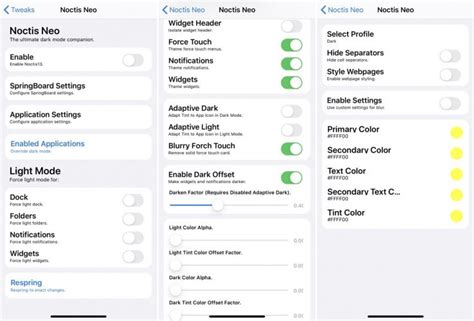 Jailbreakers Can Now Customize Ios 13s Native Dark Mode With Noctis Neo
