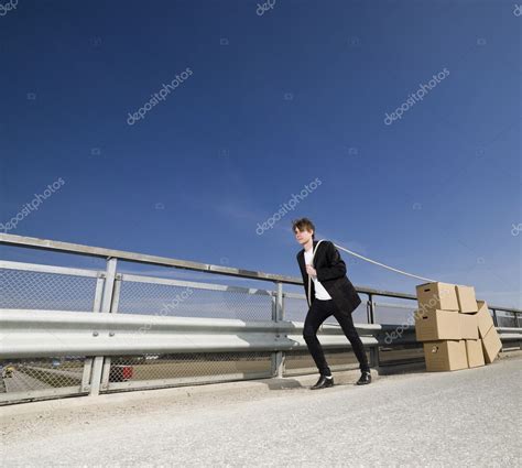 Man With Moving Boxes Stock Photo By Gemenacom 2970118