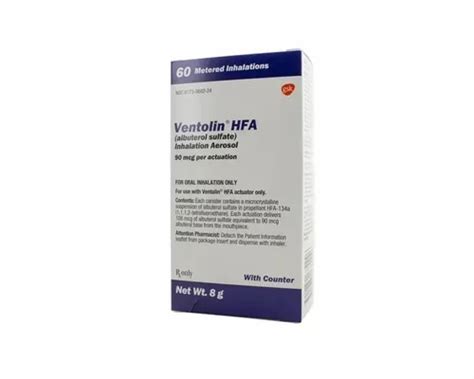 Ventolin Hfa 90 Mcg 8gm Inhaler Canada Delivery At Rs 3000vial In
