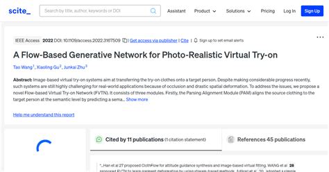 A Flow Based Generative Network For Photo Realistic Virtual Try On
