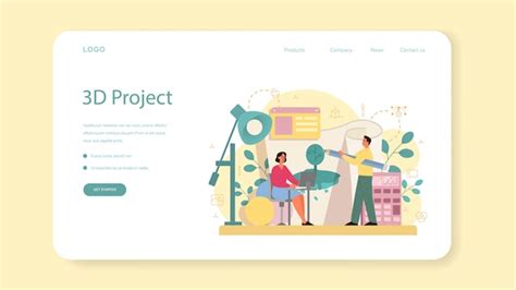 Premium Vector Designer 3d Modeling Web Banner Or Landing Page