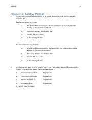 Understanding Z Scores In Statistics Practice Questions And Course Hero