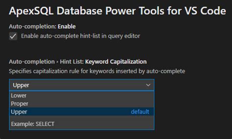 Whats New In Apexsql Database Power Tools For Vs Code 2020 R6
