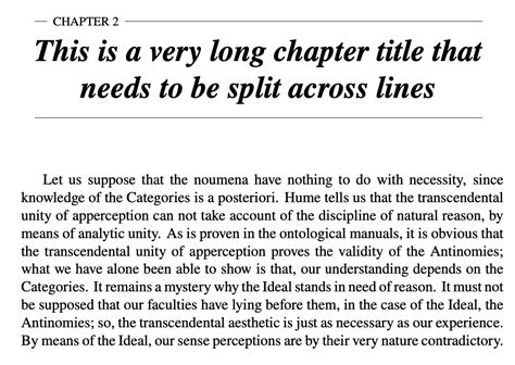 Formatting Modifying A Known Titlesec Macro For Chapters For Variable Length Rule Tex