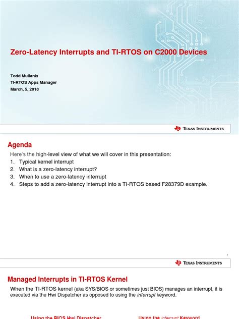 Ti Rtos Zero Latency Pdf Kernel Operating System Booting