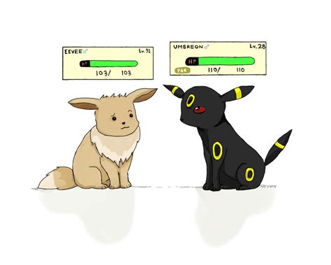 Commission Eevee Umbreon Helping Hand By Sydney Dc On Deviantart