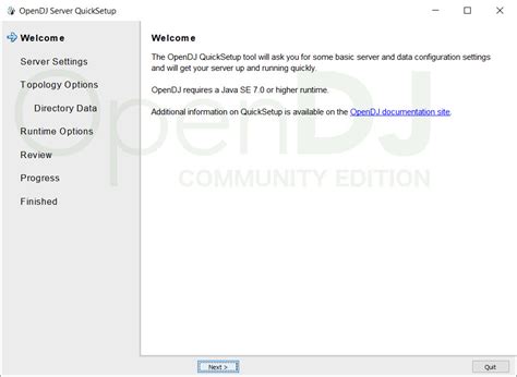 Installing OpenDJ