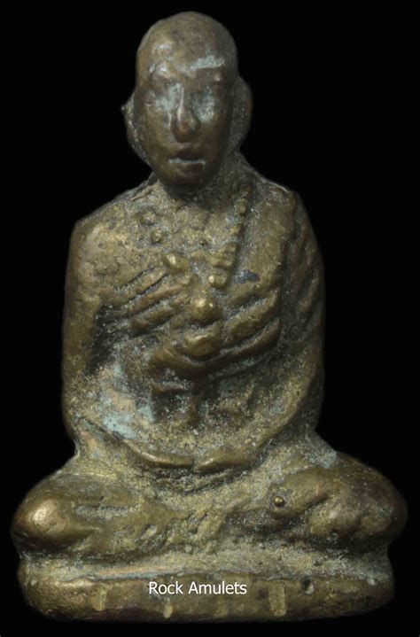 รูปหล่อโบราณหลวงพ่อทบ พิมพ์อกซื่อ วัดศิลาโมง พ ศ 2491