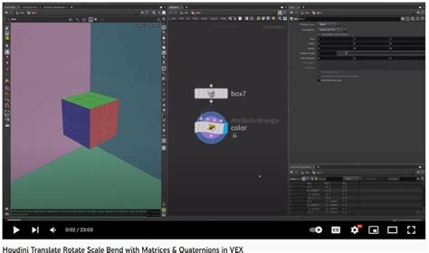 Houdini Translate Rotate Scale Bend With Matrices Quaternions In Vex