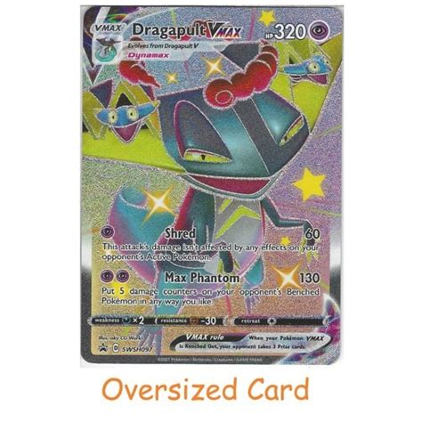 Pokemon Trading Card Game Swsh097 Dragapult Vmax Jumbo Oversized