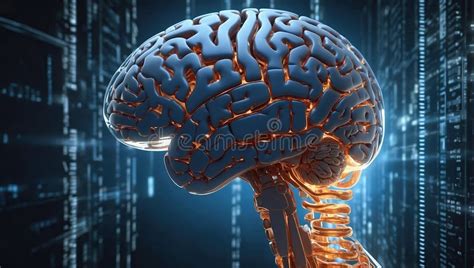 Artificial Intelligence In The Form Of A Brain Digital Technologies
