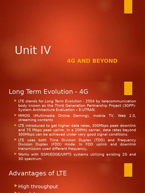 Unit Iv Pdf Duplex Telecommunications Lte Telecommunication