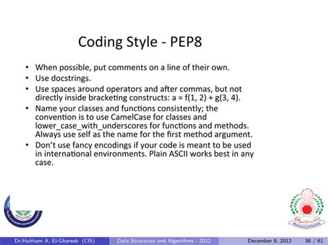Lecture 9 Dsa Python Data Structures Ppt