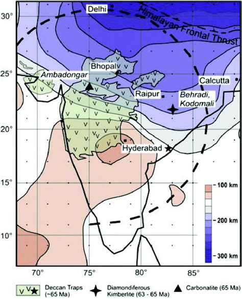 Regional Variations In Lithospheric Thickness Calculated By Converting