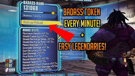Borderlands 2 Guide Easiest Way To Earn Badass Tokens Legendaries
