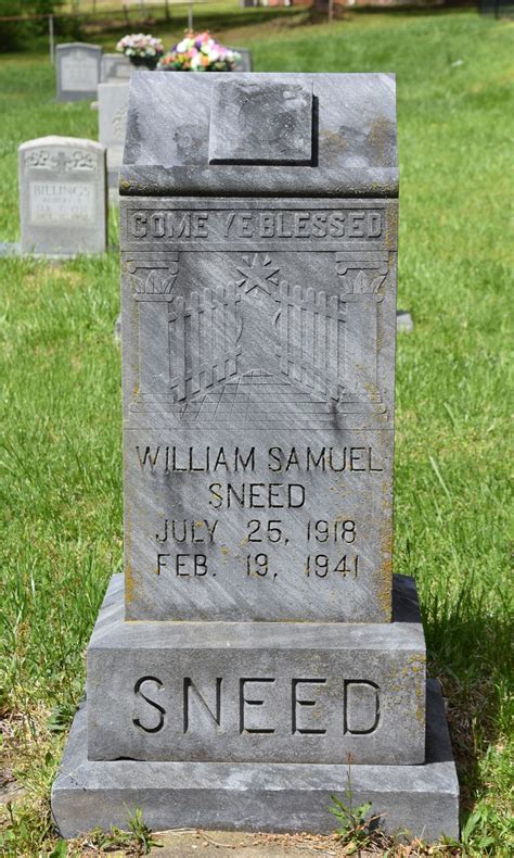 William Samuel Sneed 1918 1941 Find A Grave Memorial