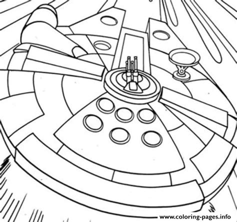 Star Wars Millenium Falcon Coloring Pages Printable