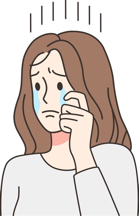 Unhappy Woman Feel Stressed Crying 21478034 Png