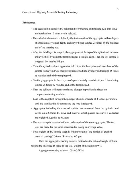 Material Testing Lab Manual PRC I Manual PDF