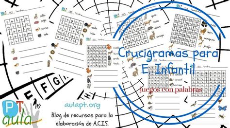 Crucigramas Para Infantil Juegos Con Palabras Lectura De Palabras