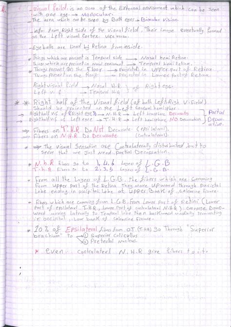 Neuroanatomy And Physiology Handwritten Notes 1 File Download