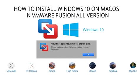 How To Install Windows 10 On MacOS In VMware Fusion Fix Error Could