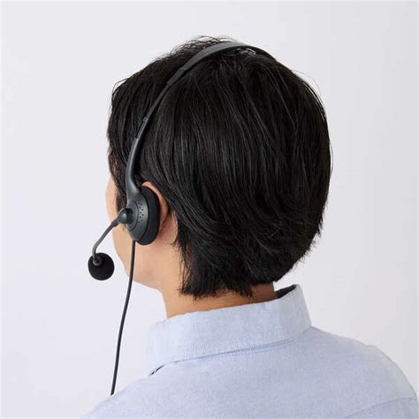 片耳小型4極有線ヘッドセット Hs Hp01mtbk