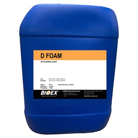 Bio Ex D Foam Anti Foaming Agent For Clearing Firefighting Foam