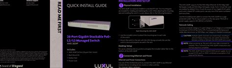 Pdf Lx Ams 2624P Quick Install Guide User Manual