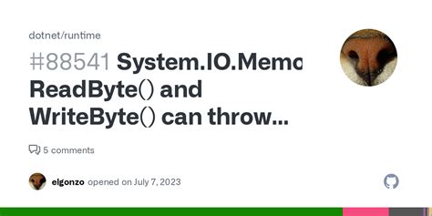 System IO MemoryStream ReadByte And WriteByte Can Throw