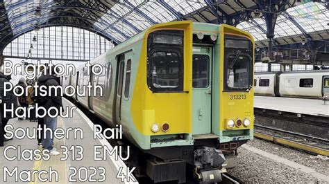 Southern Class 313 Train Journey Brighton To Portsmouth Harbour Youtube