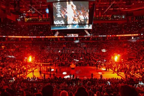 General View Of Scotiabank Arena During Toronto Raptors Game Editorial