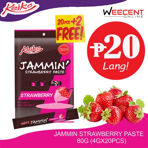 Keiko Jammin Strawberry Paste 80g 20 2 Free Lazada Ph