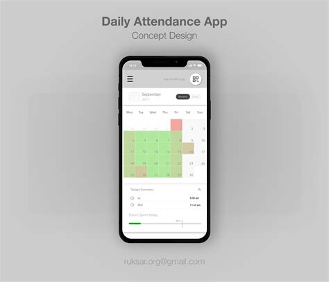 Attendance App Concept Design Behance