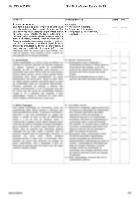 Solution Nih Stroke Scale Escala Nihss Studypool