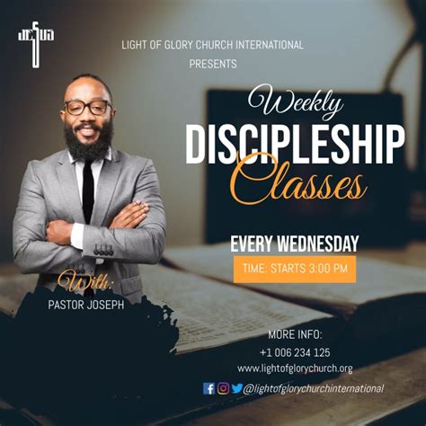 Discipleship Class Poster Template Postermywall