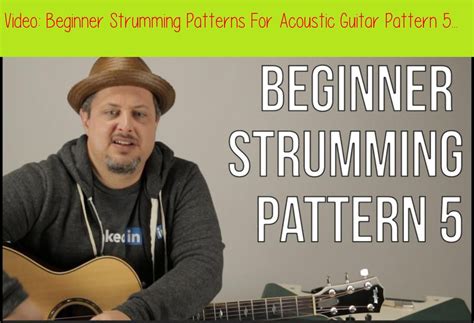 Beginner Strumming Patterns For Acoustic Guitar Pattern 5 Beginner