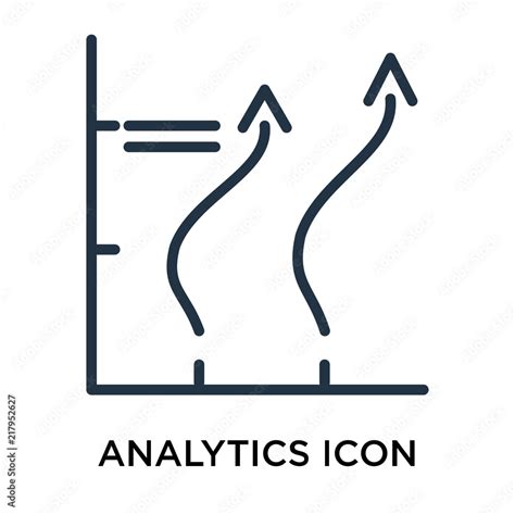 Analytics Icon Vector Isolated On White Background Analytics Sign