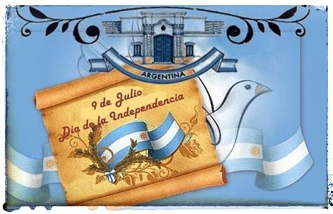 9 De Julio Feliz Día De La Independencia Argentina Tarjetas Y