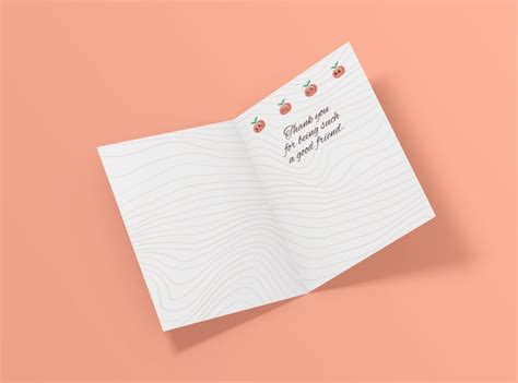 Editable Printable Simple Thank You Card Youre A Peach Etsy