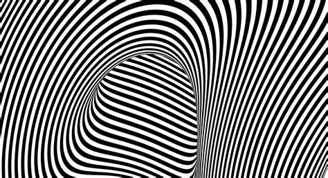 Optical Illusion Lines Background Abstract 3d Black And White Illusions Conceptual Design Of