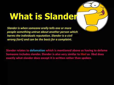 Libeldefamationslander Pptx