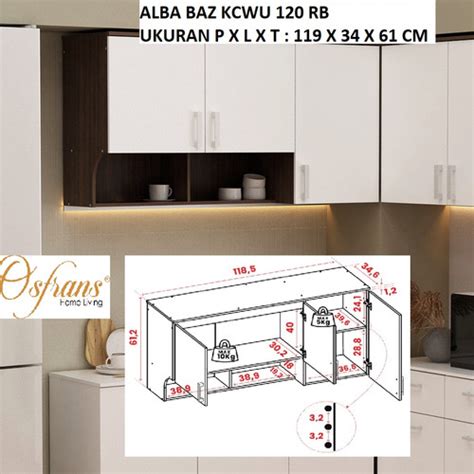 Jual Lemari Dinding Dapur Dahlia KC WU ALBA BAZ ALBABAZ ARUNA BAZ BAZ RB OAK INSTANS