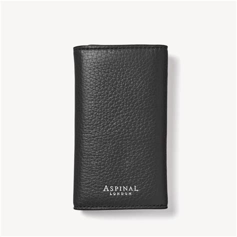 Key Holder In Black Pebble Aspinal Of London