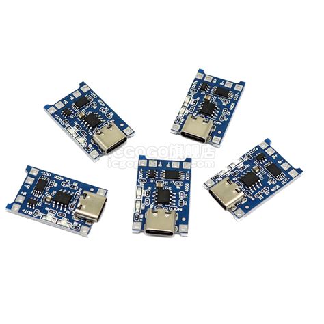 Tp4056充电源模块 1a锂电池充电板保护二合一micro Type C Usb虎窝淘