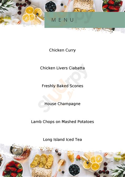 Uhuru Cafe Menù Polokwane Menu Fuudies Sluurpy
