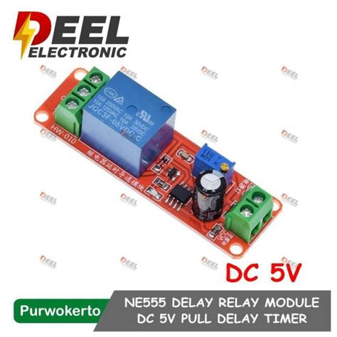 Jual Delay Relay Modul Ne555 5vdc Pull Relay Timer Modul Ne555 Dc 5v Di Seller Deel Electronic