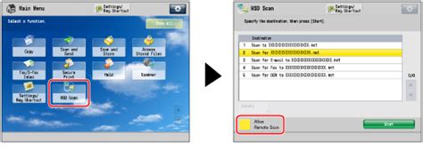 Scan Features Of The WSD Scan