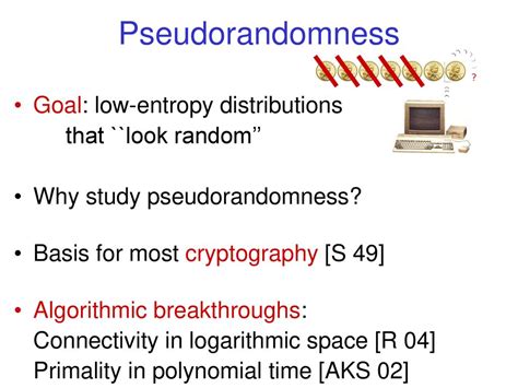 Pseudorandomness New Results And Applications Ppt Download