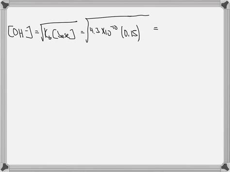 Solved The Kb For Aniline C6h5nh2 Is 4 3 X 10 10 What Is The Ph Of